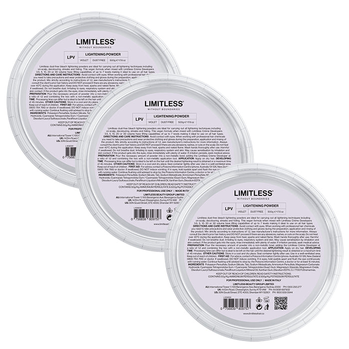 Limitless Lightening Powder Violet Tub 3Pk – AMR Hair & Beauty