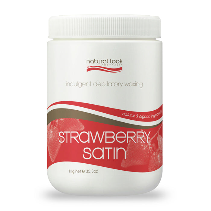 Natural Look Strip Wax Tub Depilatory Strawberry Satin 1Kg – AMR Hair ...