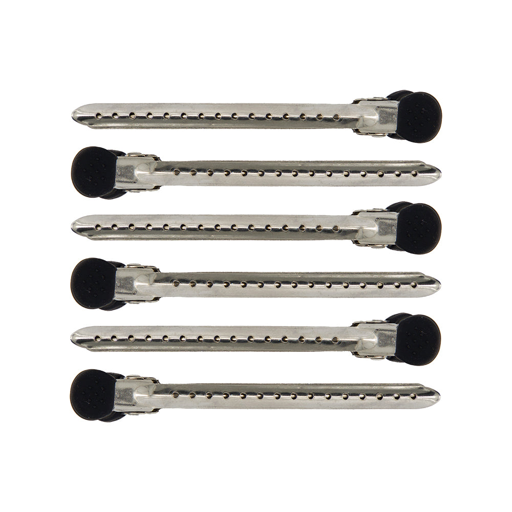 Duckbill Long Clips Silver 6Pk – AMR Hair & Beauty