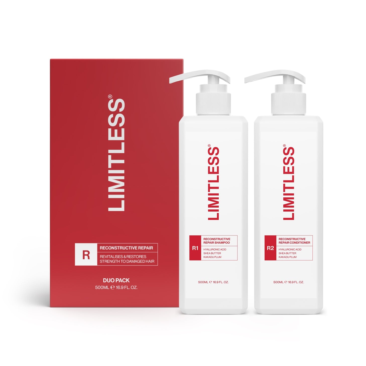 Limitless Reconstructive Repair Duo Pack 500ml – AMR Hair & Beauty