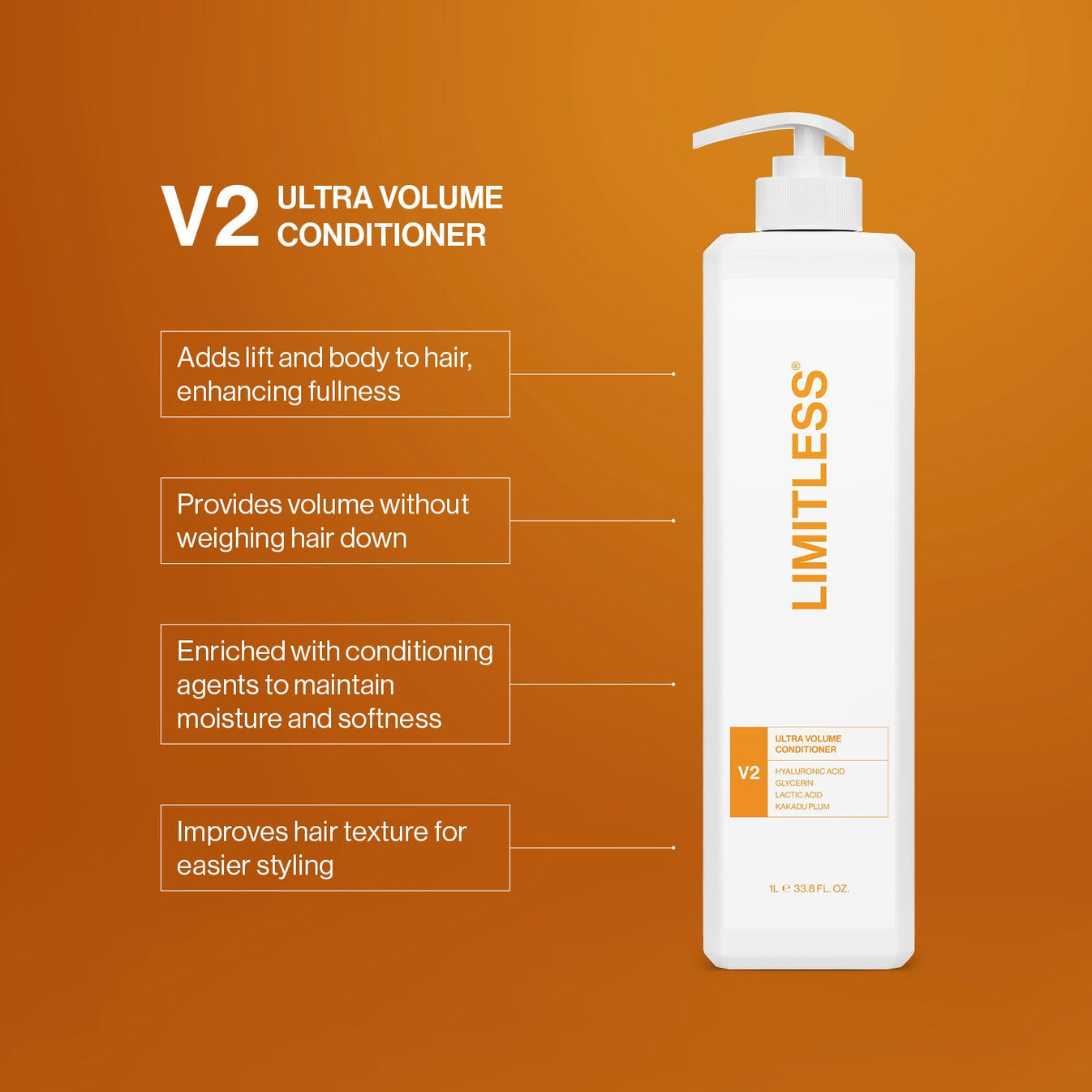 Limitless V2 Ultra Volume Conditioner 1L – AMR Beauty Group