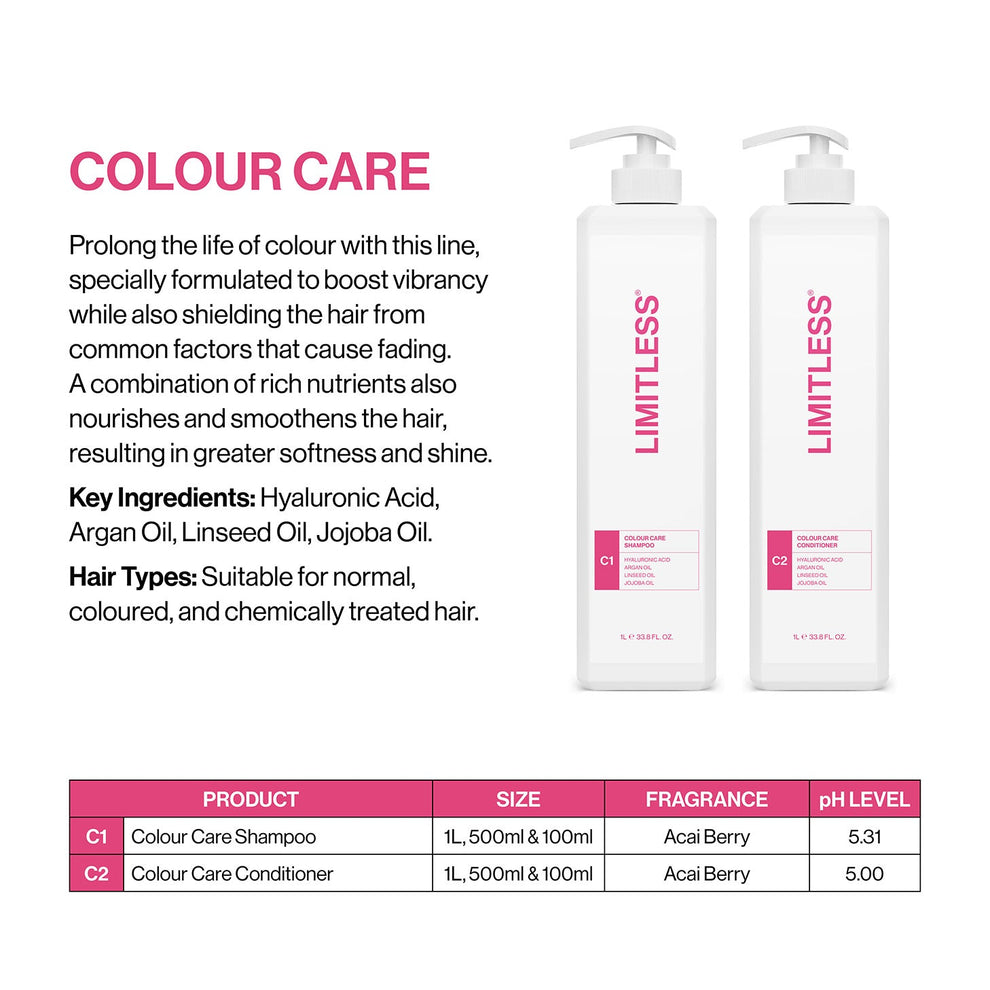 Limitless C1 Colour Care Shampoo 1L – AMR Hair & Beauty